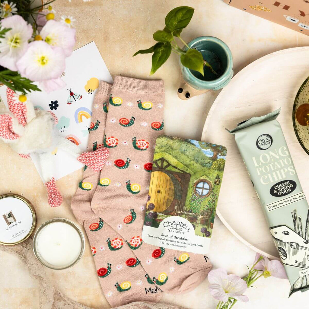 Joy Hygge Gift Box – Cozy Care Package with Candle, Tea, Socks & More ...