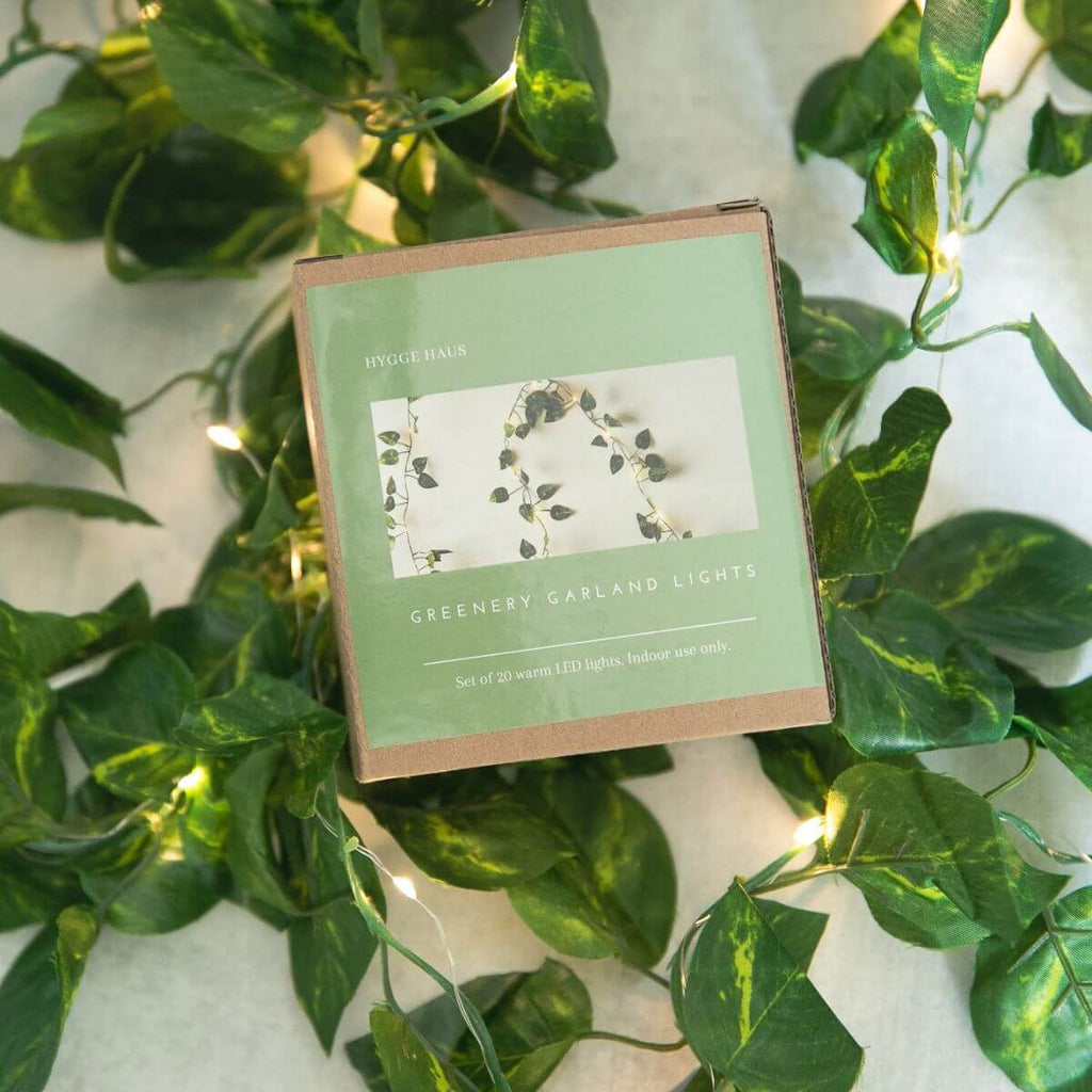 Green Leaves LED Lights — Hygge Box