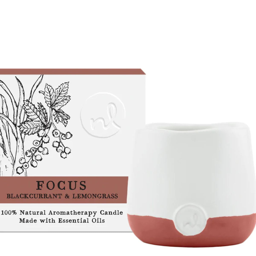 Focus Candle | Lemongrass and Amber Scent — Hygge Box