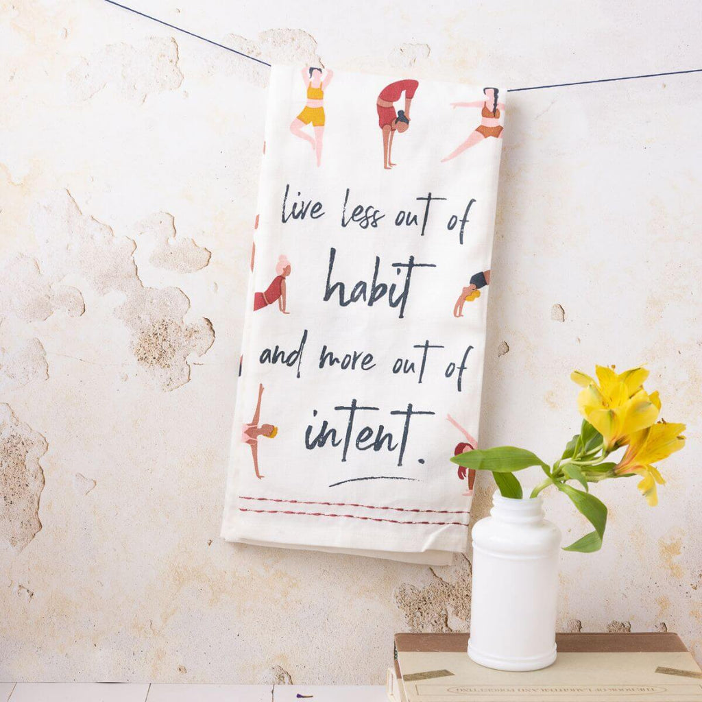 Yoga Poses Tea Towel — Hygge Box