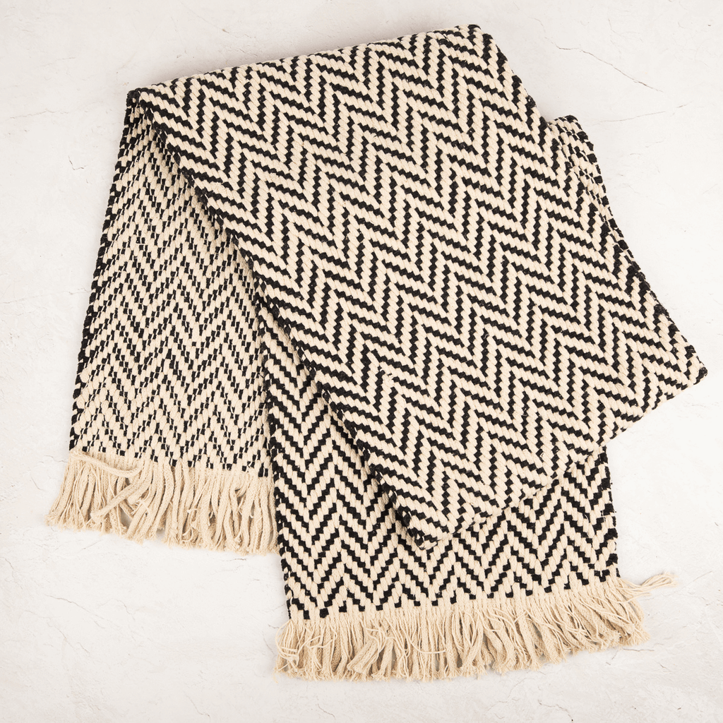 Danica Heirloom Chevron Pattern Table Runner — Hygge Box